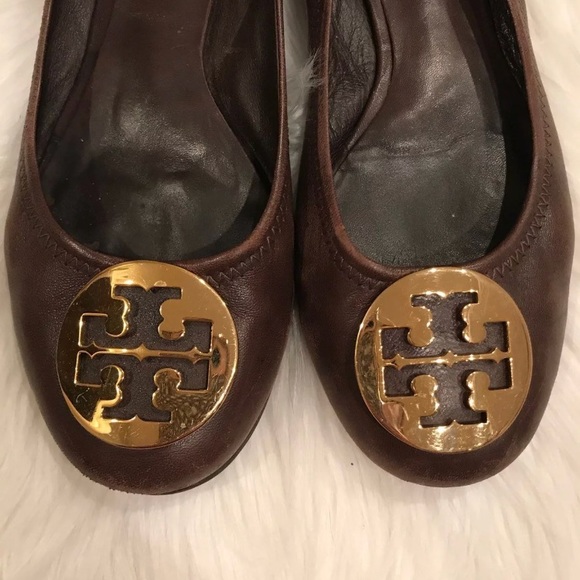 Tory Burch | Shoes | Tory Burch Brown Reva Flats Size 8 | Poshmark